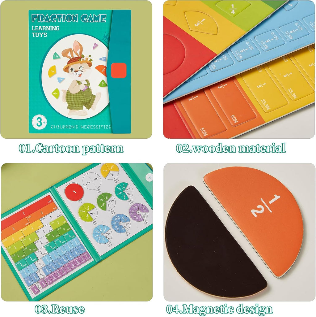 Libro Magnético de Fracciones 🧠 GENIUS MONTESSORI (Aprendizaje inter ...