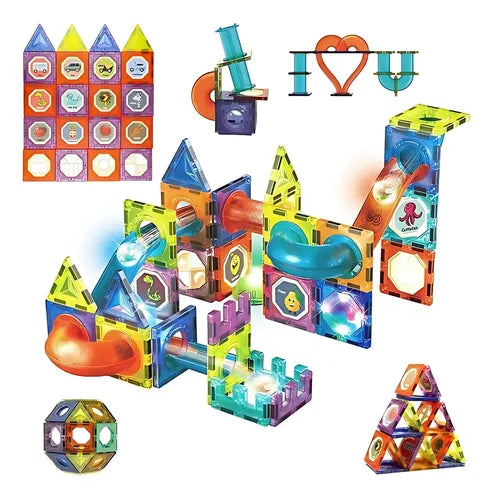 Kit de construcción Magnético 🧩 MAGIC BLOCKS 💥 (60 Piezas incentivan l ...