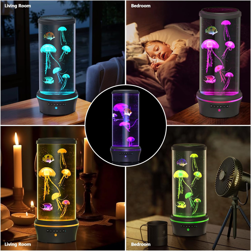Lámpara Medusas 🧘‍♂️ RELAX PRO 🌊 (Crea una atmósfera relajante con mot ...