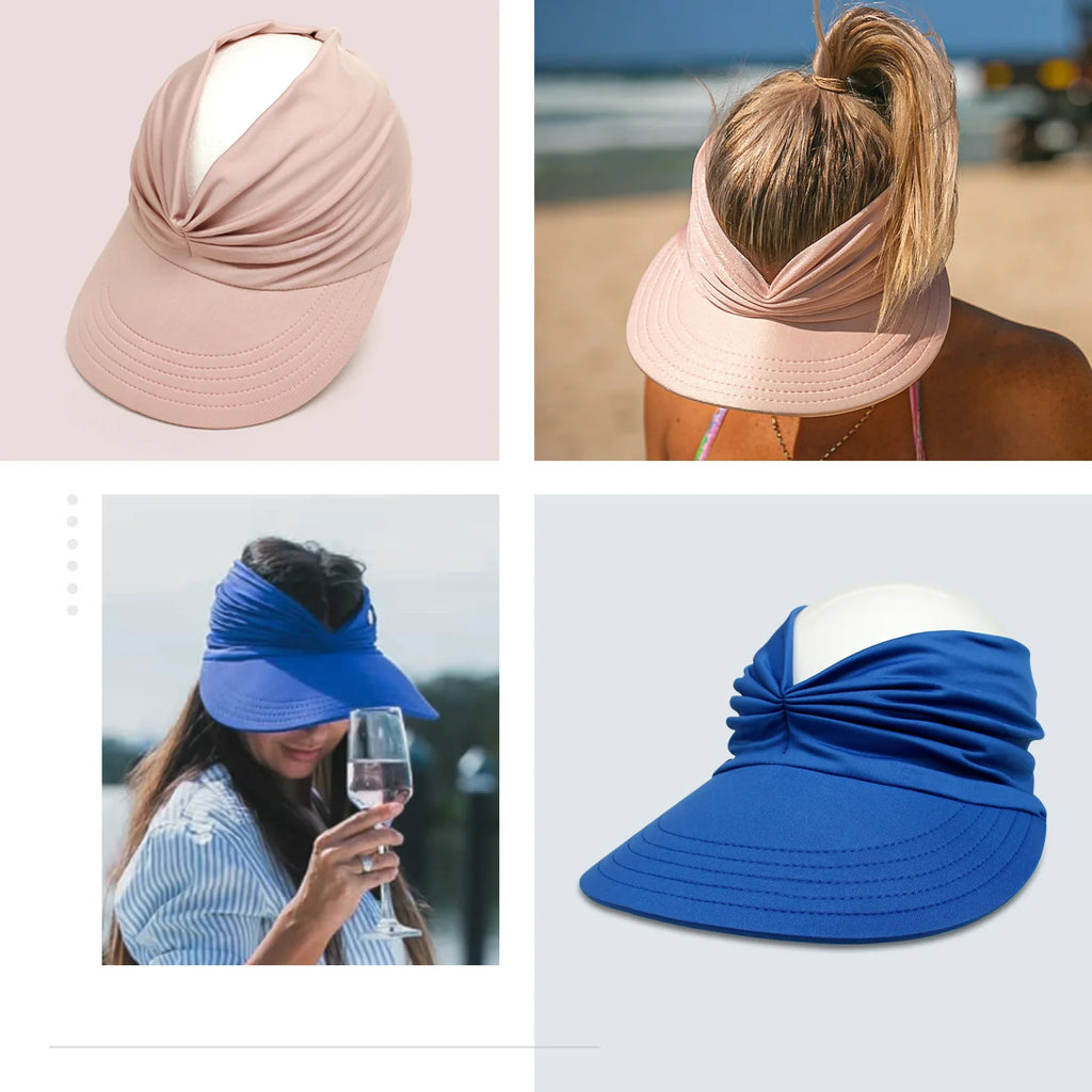 Visera novedosa ☀️ SUN LUXURY STYLE 😎 (Nueva colección que protege y e ...